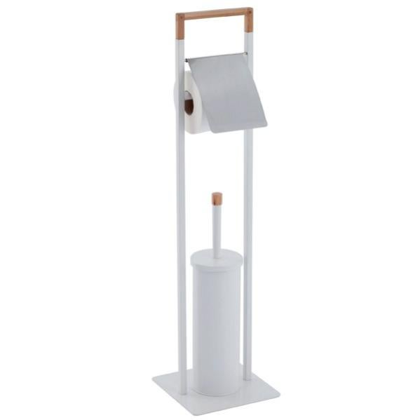 Spirella WC Combinato NATURA Bamboo & Acciaio Bianco | Leroy Merlin