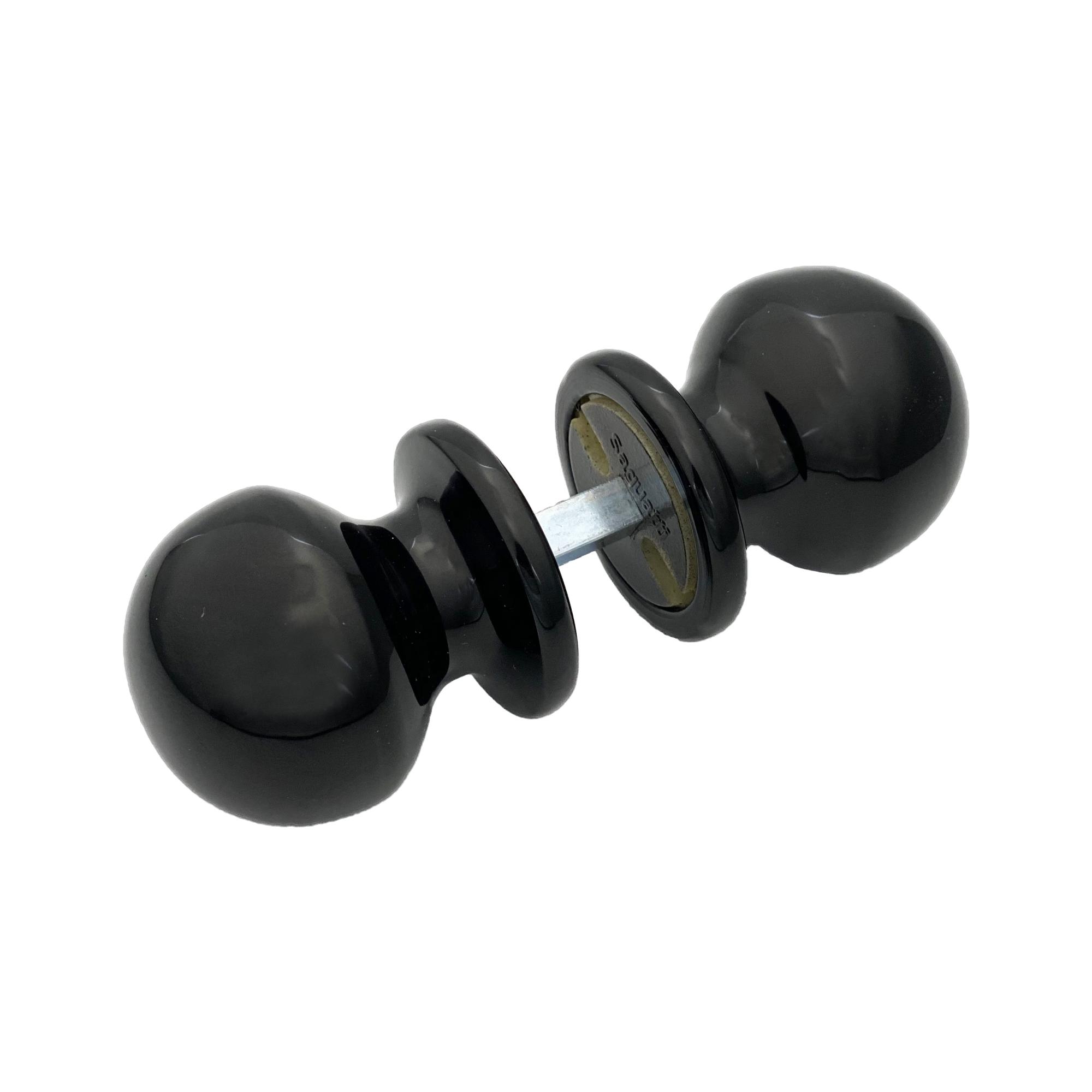 2 Pomoli Porta, Alluminio. Finitura NERO RAL 9005. | Leroy Merlin