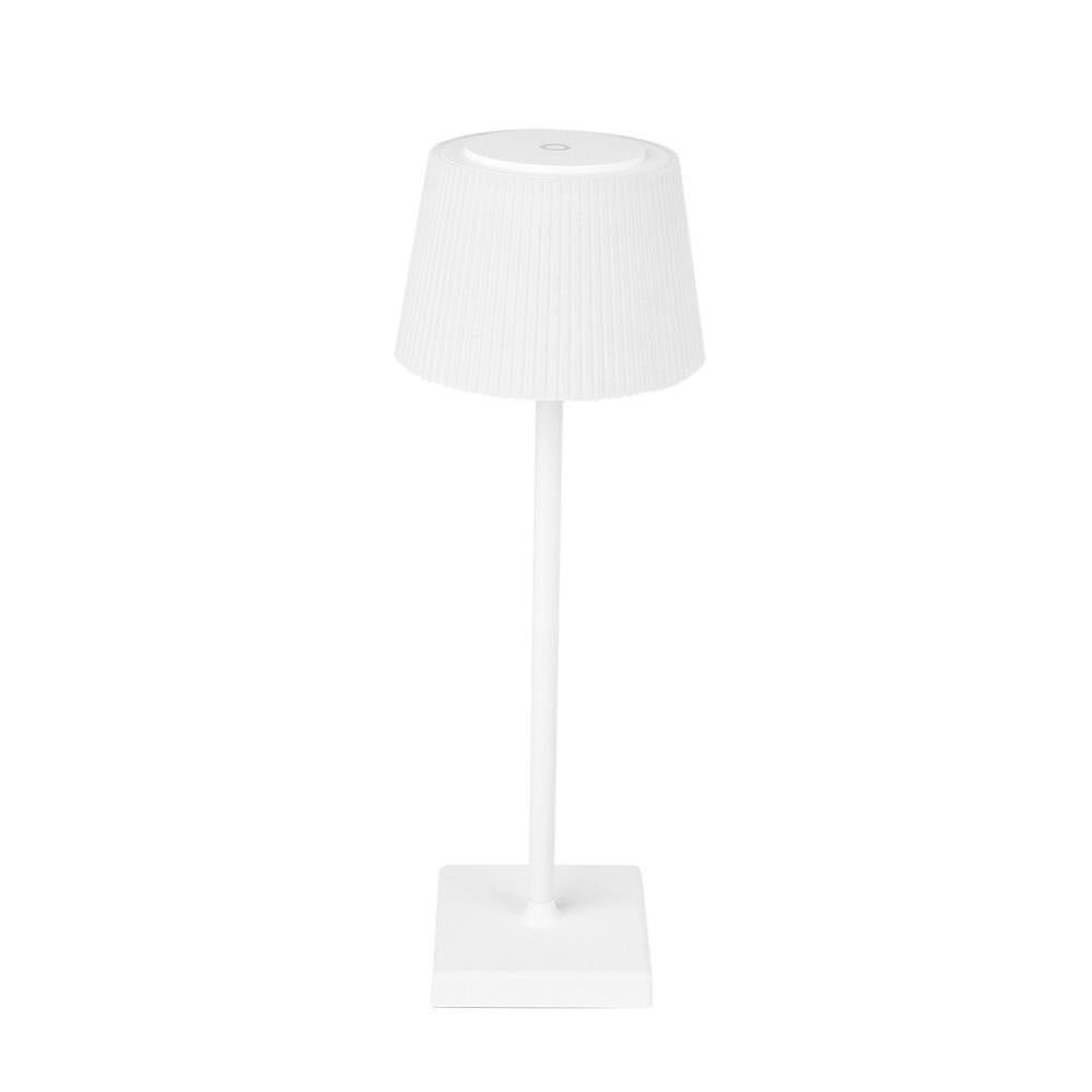 4W Table Lamp (White Housing), 5V with 1800mAh Rechargeable Batteries ...