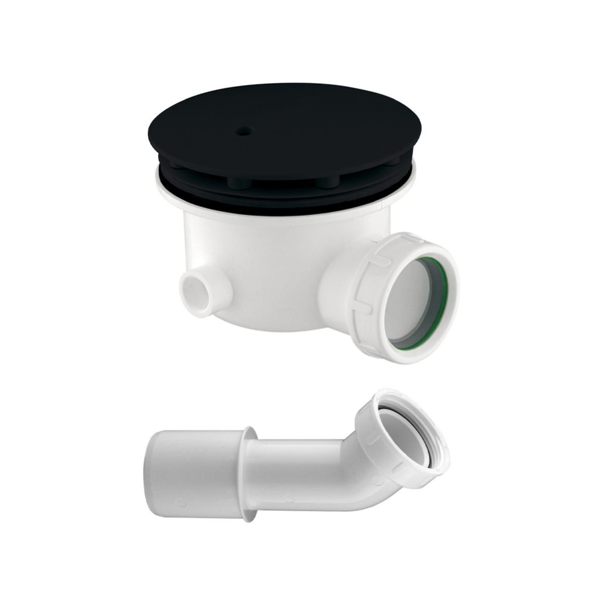 OTC | Siphon de douche - Noir - Hauteur 7,5 cm - ⌀ 90 mm | Leroy Merlin