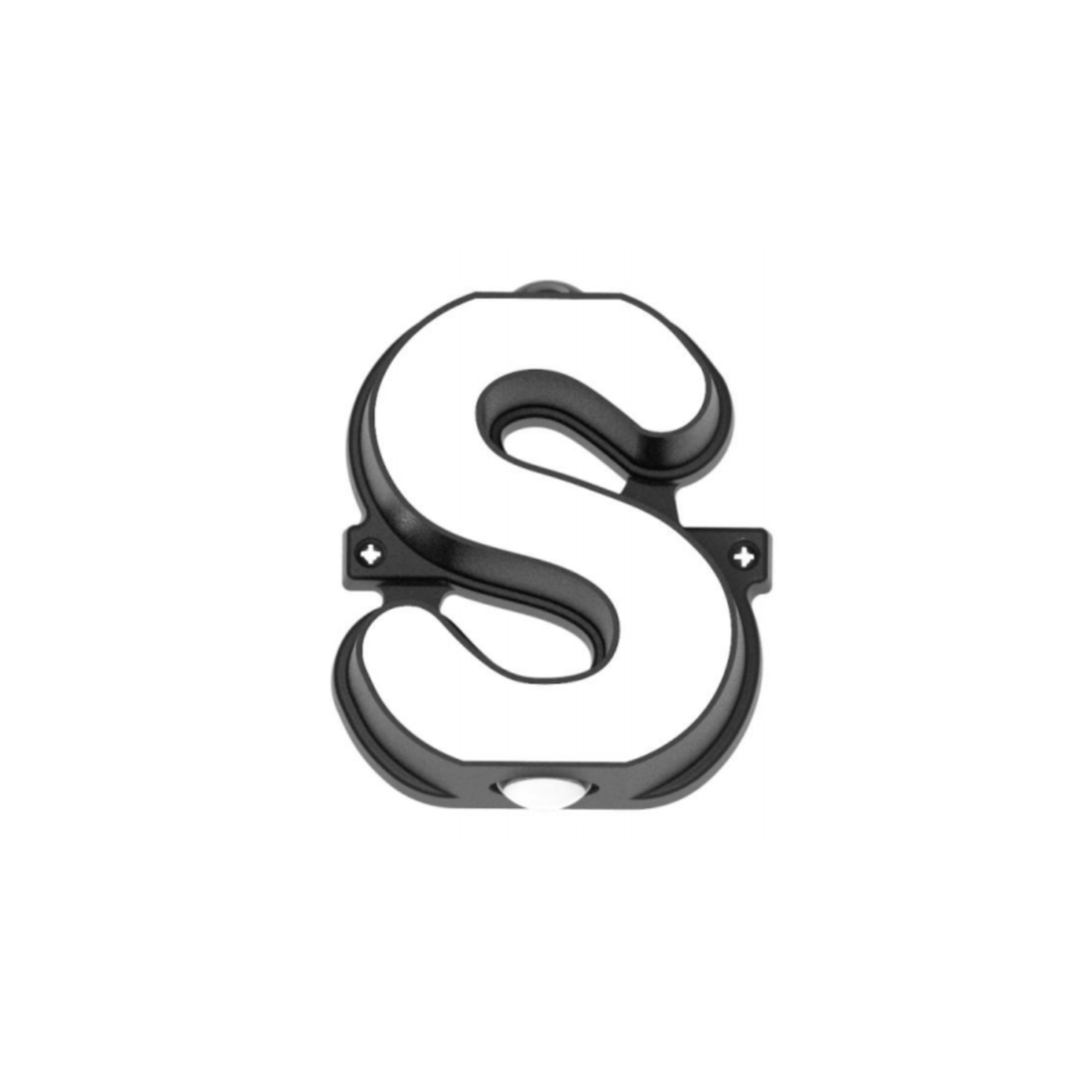 Lettera S, applicare lettera 220V alluminio per segni 13 * 5.5cm ...