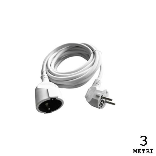 Propart PEPB01S-3-W Prolunga lineare da schuko16A a spina schuko 16A 3 ...