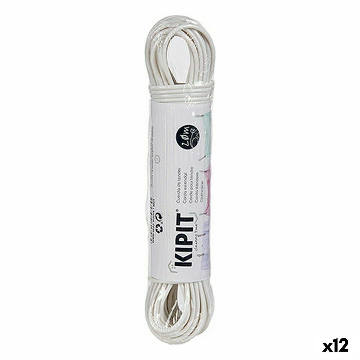 Corda per Stendere Bianco PVC 20 m (12 Unità) | Leroy Merlin