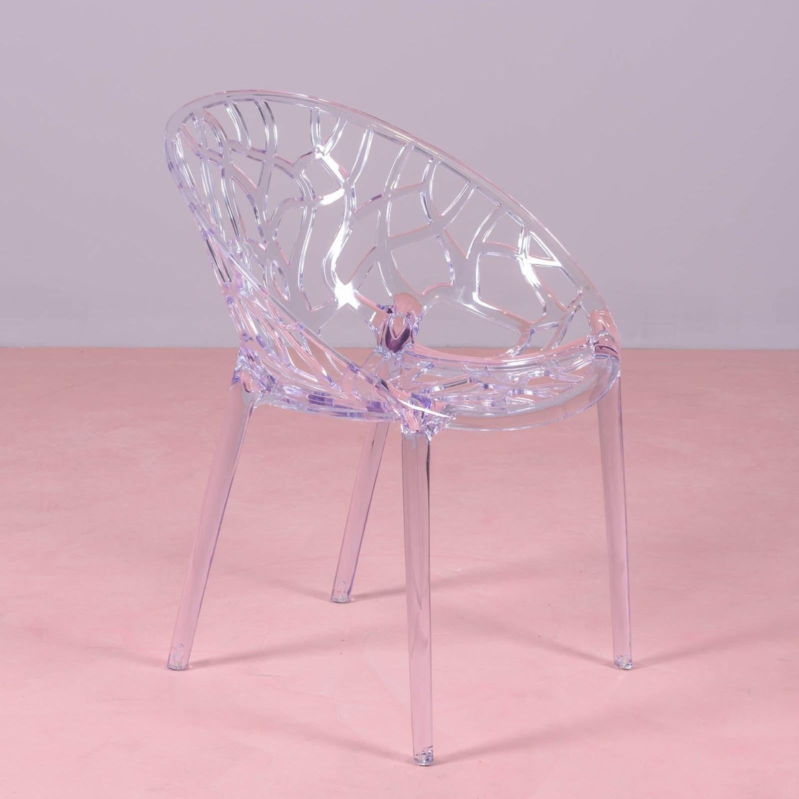 Chaise design en plastique polycarbonate transparent adaptée à l ...