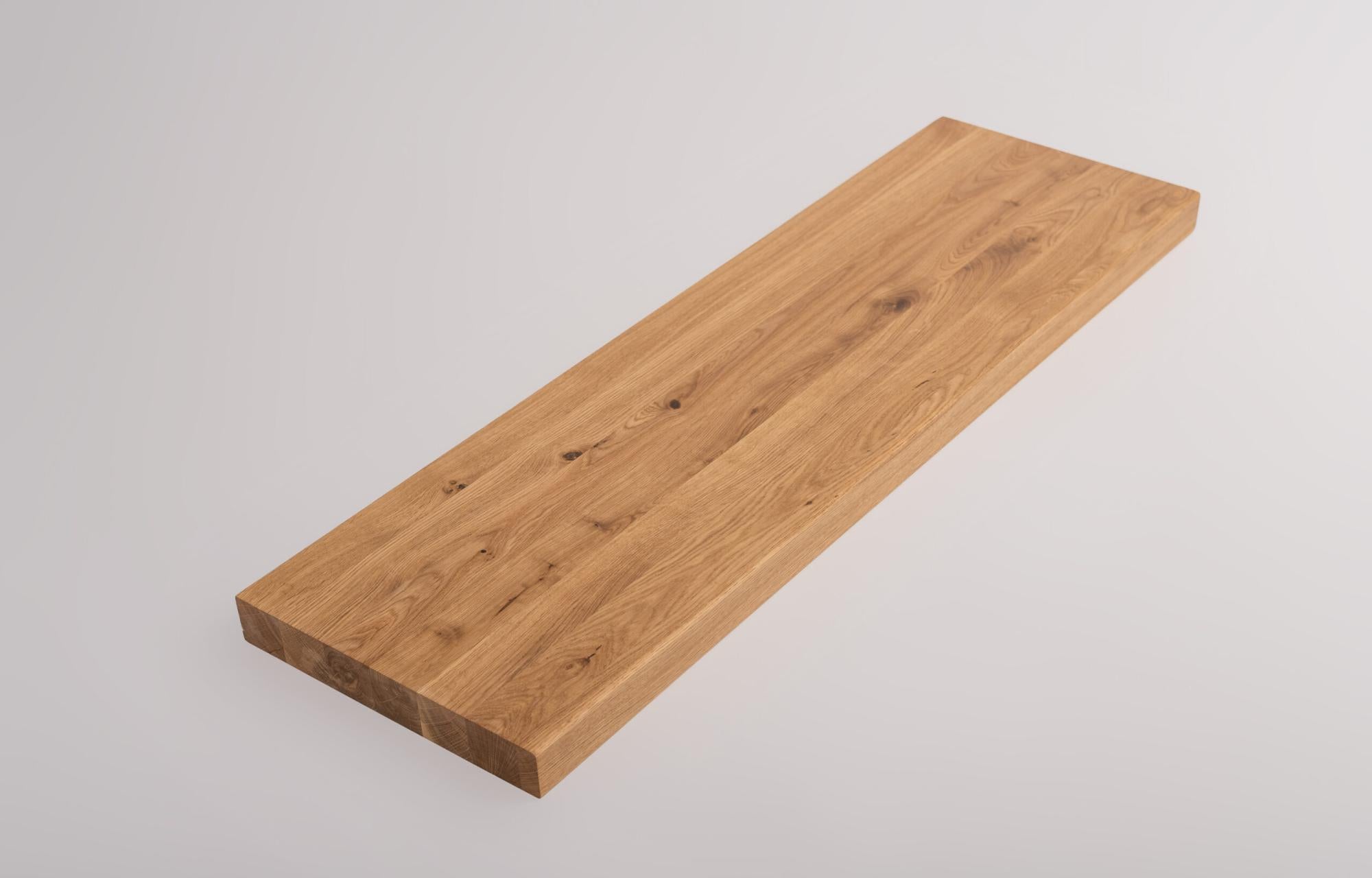 Panel de Roble con Pequeños Nudos, Cepillado y Acabado, 1000x300x40 ...