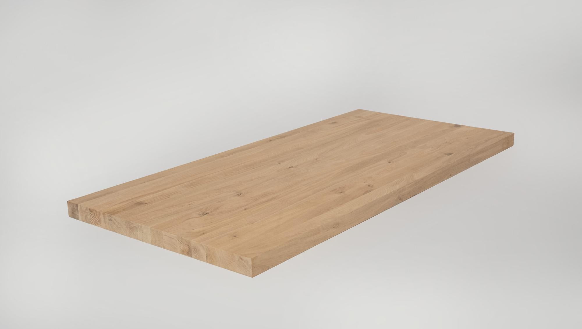 Pannello incollato in rovere con piccoli nodi piallato, 1300x650x40 ...