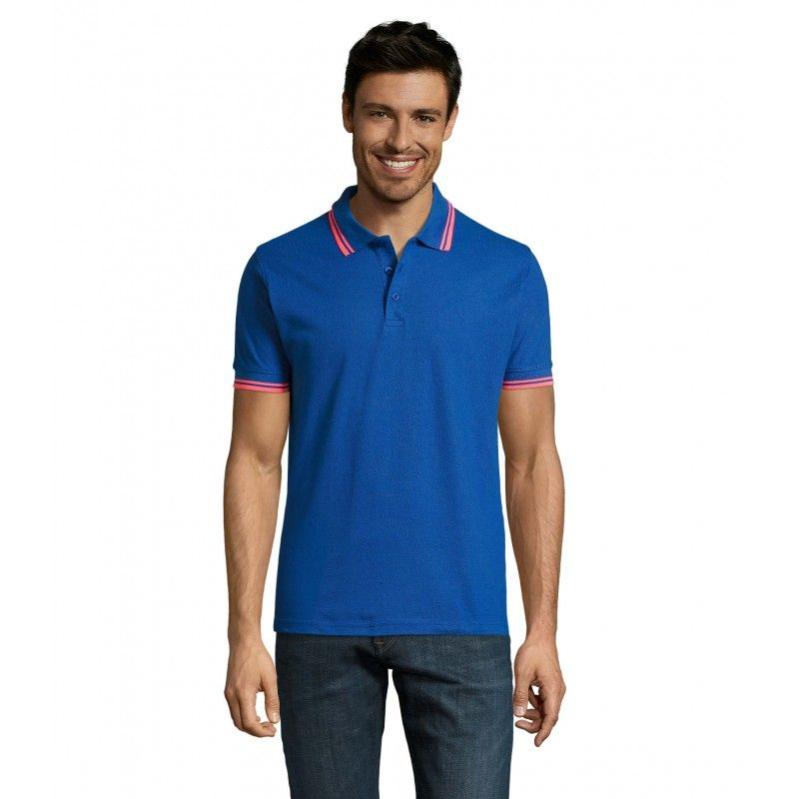 Sol's - Polo homme PASADENA MEN - Bleu Roi / Orange - L | Leroy Merlin