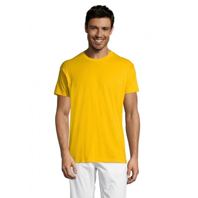 Sol's - Tee-shirt unisexe col rond REGENT - Jaune - M | Leroy Merlin