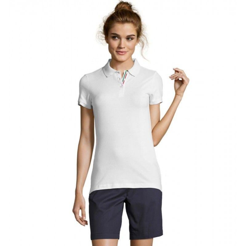 Sol's - Polo femme PATRIOT WOMEN - Blanc / Rouge - 2XL | Leroy Merlin