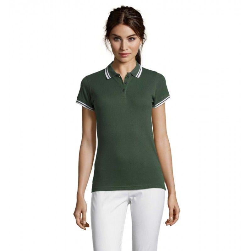 Sol's - Polo femme PASADENA WOMEN - Vert / Blanc - XL | Leroy Merlin