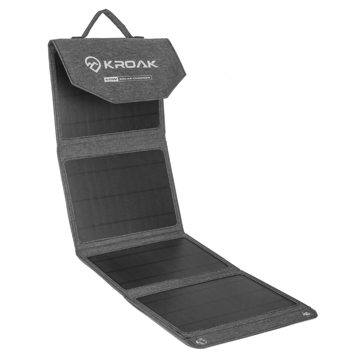 Cargador plegable portátil del panel solar 24W con 4 puertos | Leroy Merlin