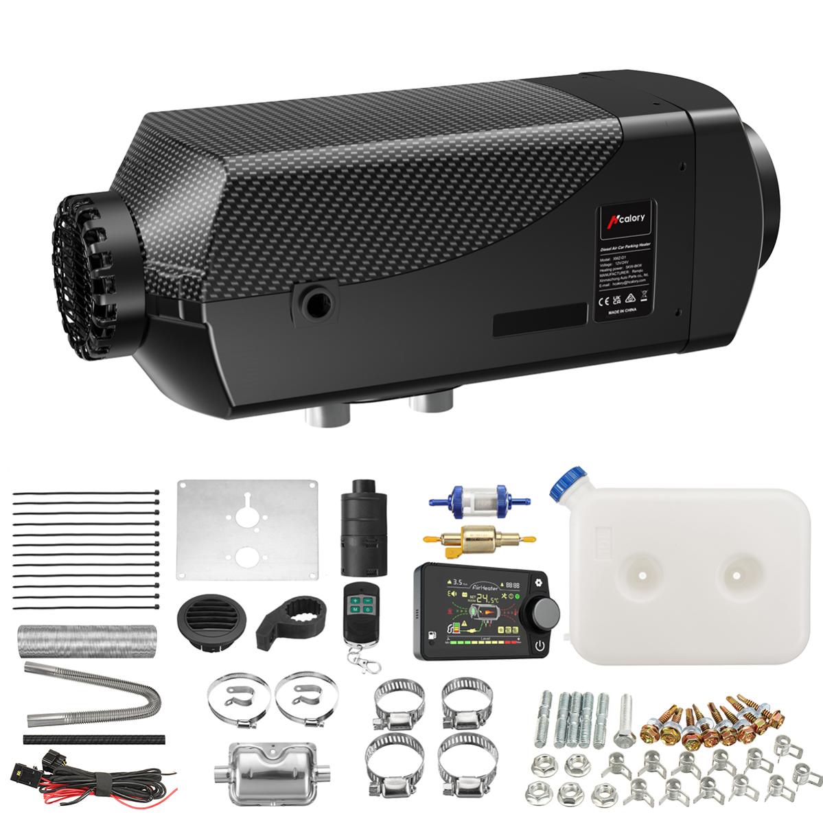 Riscaldatore per auto ad aria Bluetooth diesel 12-24V 6-8.5KW (con ...