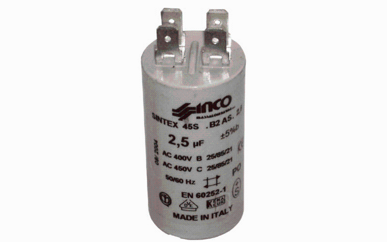 CONDENSATEUR 2.5 MF-450V FIXATION ECROU pour HOTTE - 333604 | Leroy Merlin