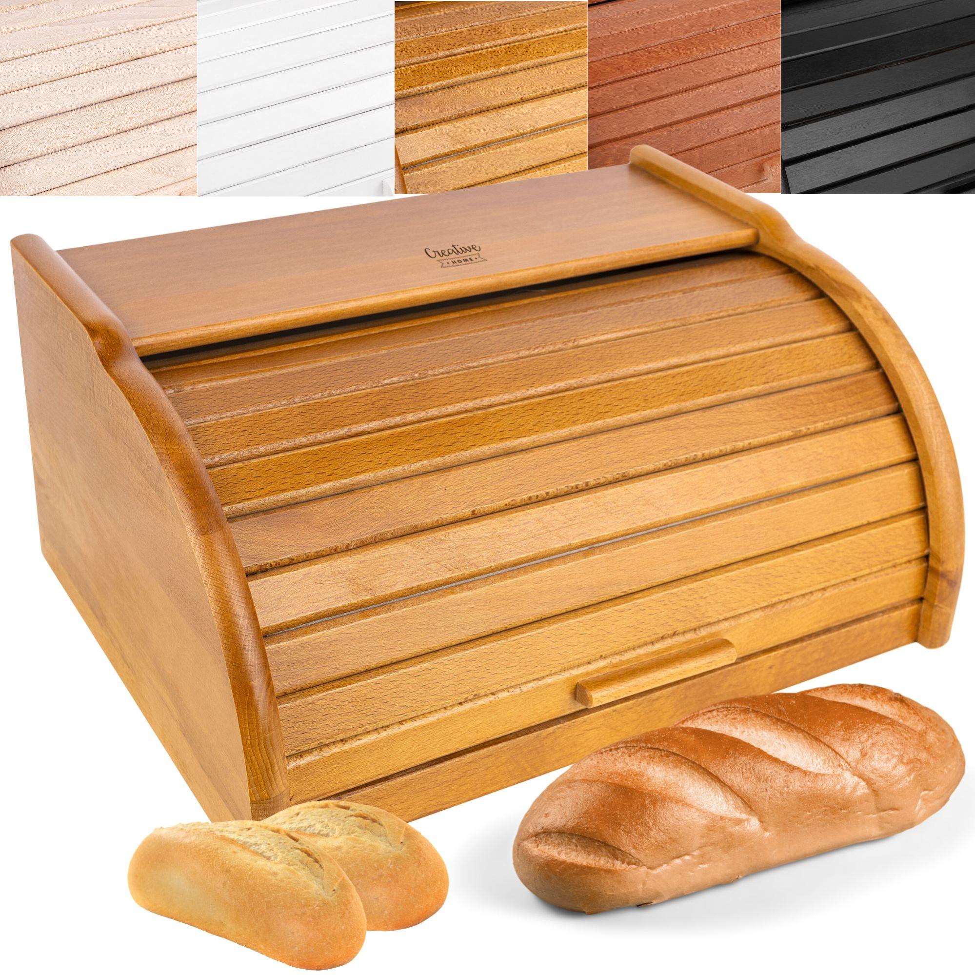 Creative Home Porta-Pane Legno Ontano | 38x28,5x17,5cm (+/-1cm ...