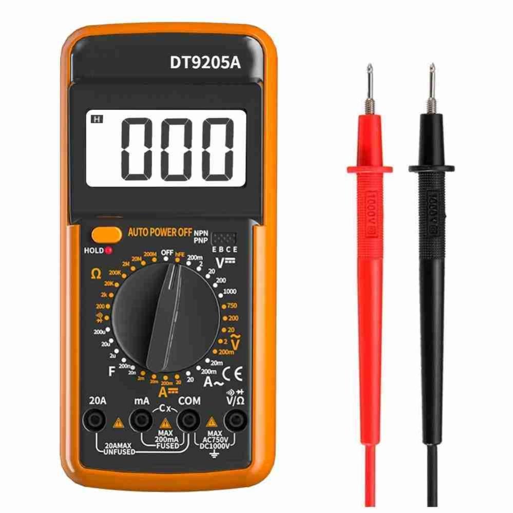 Multimetro Digitale Portatile Tester Corrente Professionale DT9205A ...