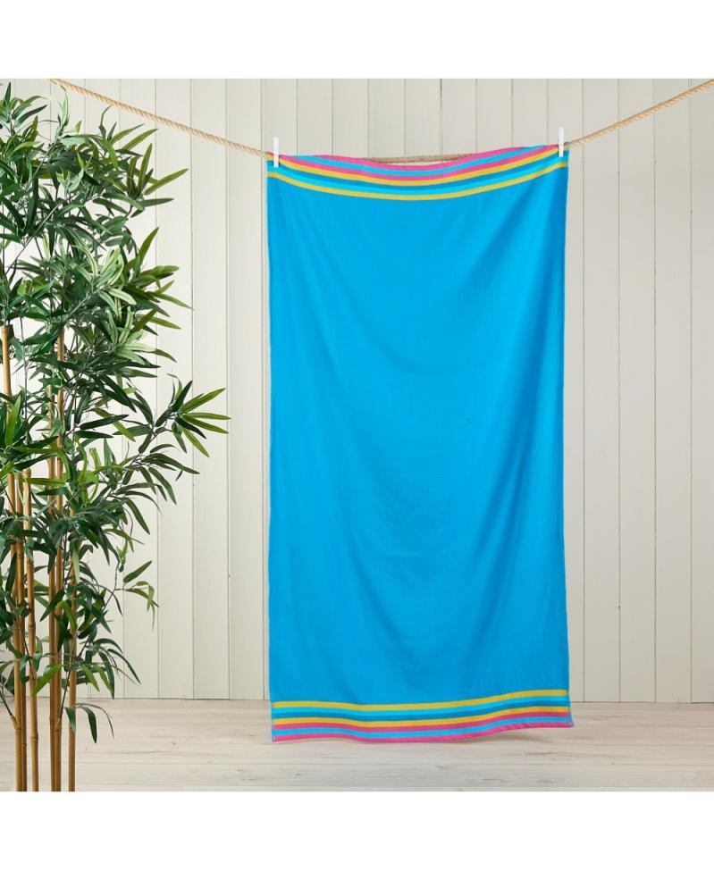 TOALLA DE PLAYA SM0169 AZUL 090x165 cm. | Leroy Merlin