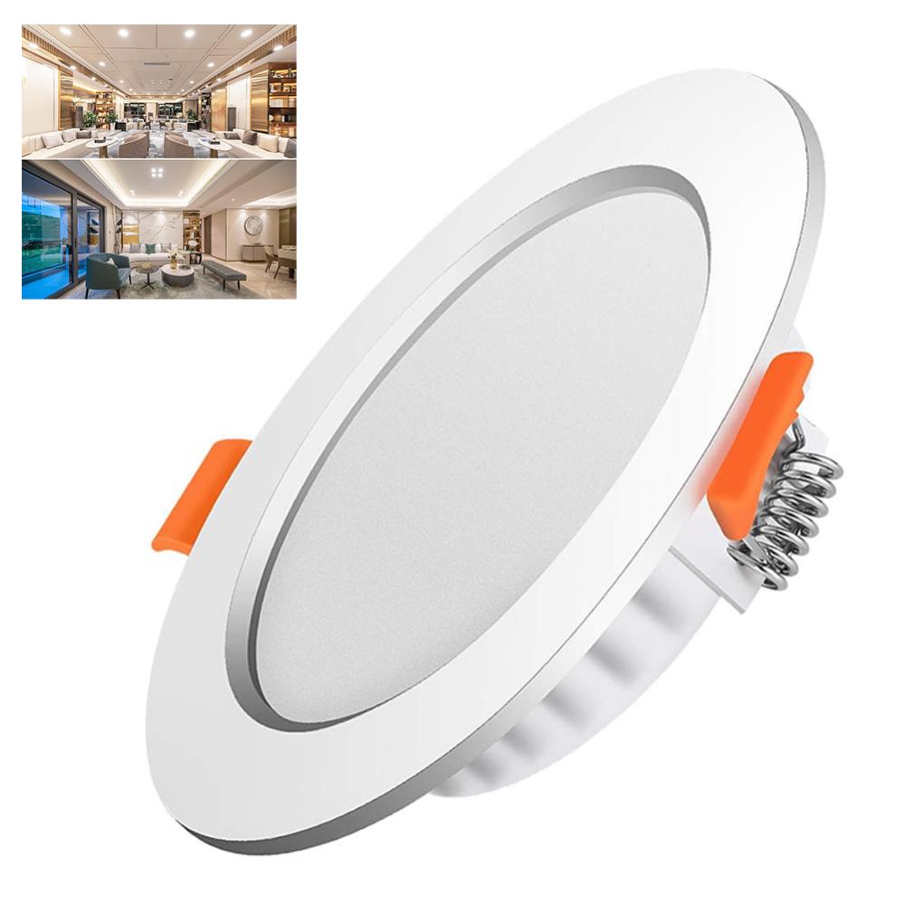 Foco Led Empotrable Slim Para Baño, Resistente Al Agua Ip44, Blanco ...
