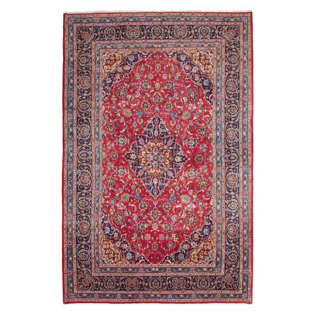 Tapis d'orient Fait main KASHMAR 1 Rouge 194x297 en laine idéal pour un ...