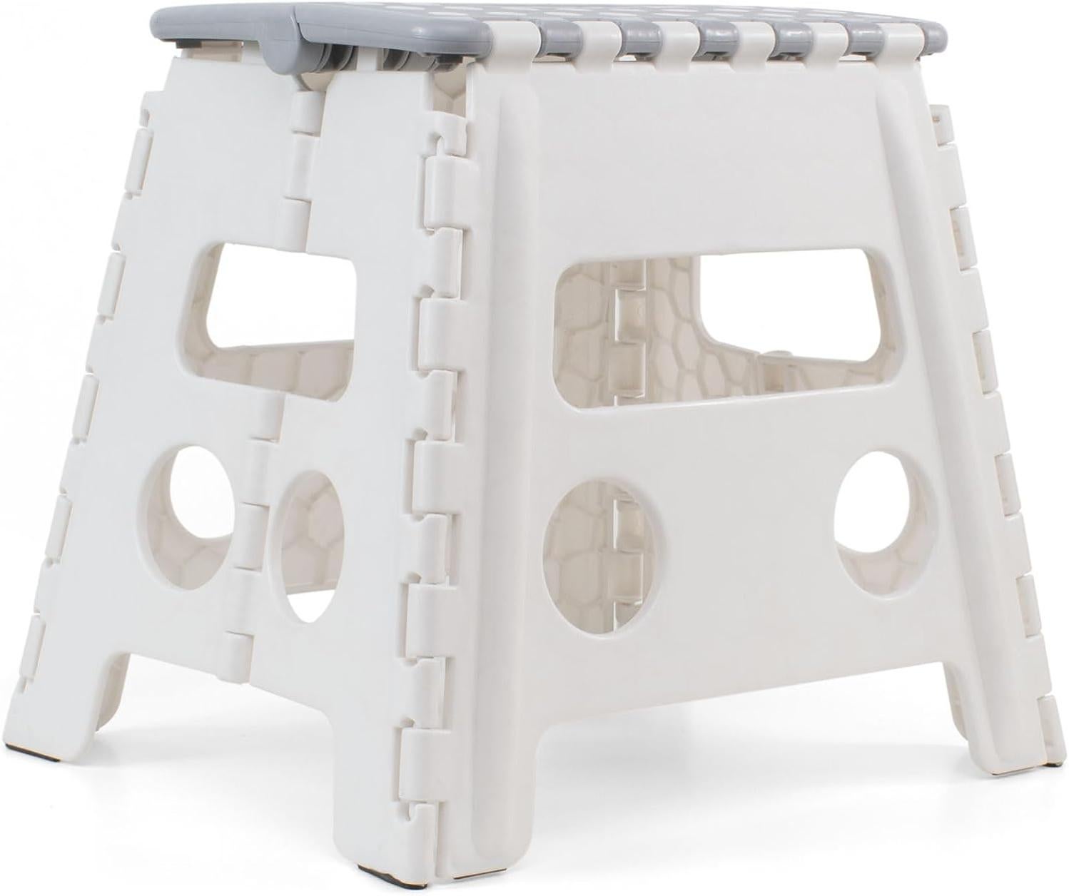 Tabouret Pliant PVC - Blanc (H.32 cm x L.29 cm) | Leroy Merlin