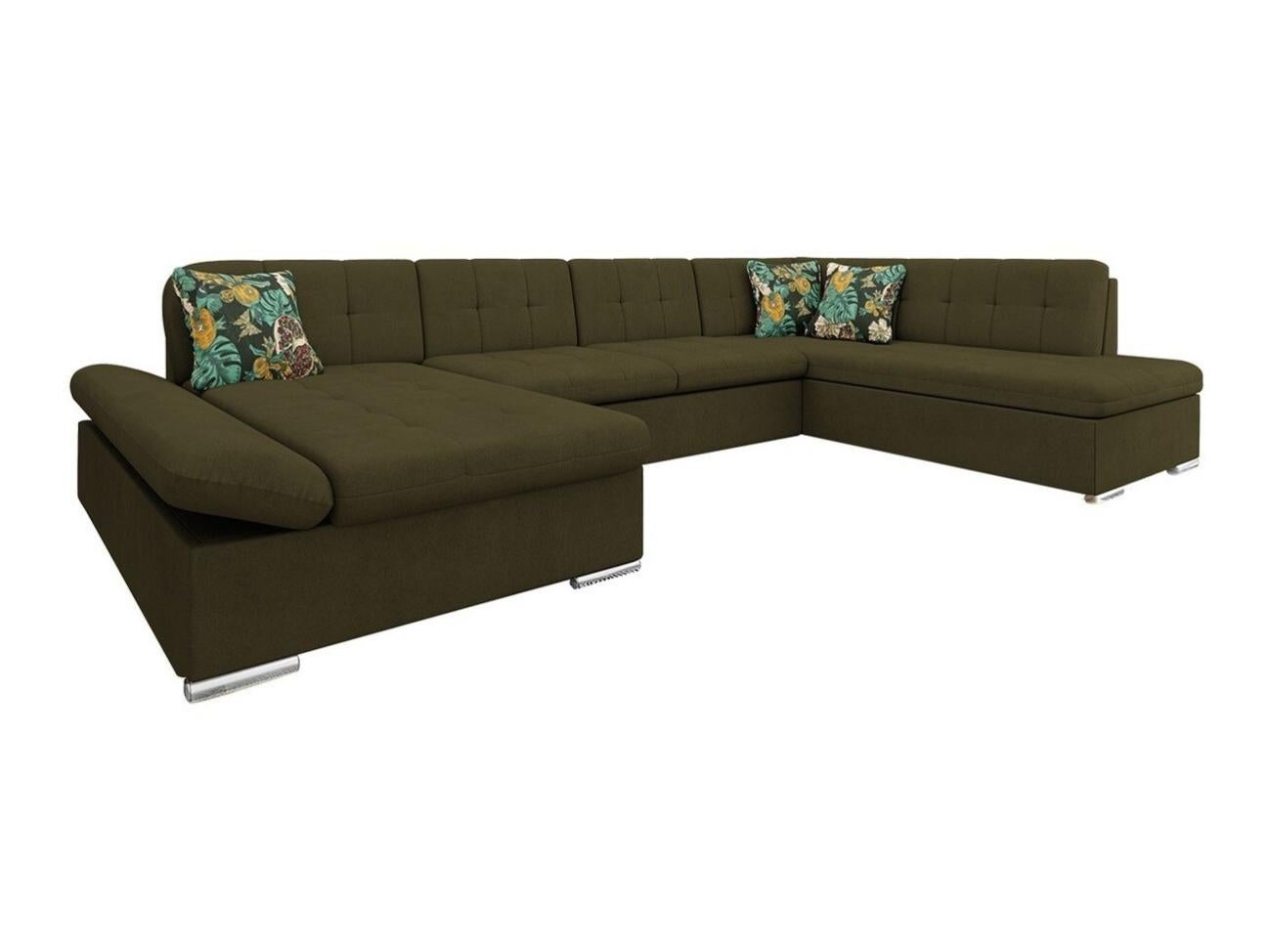 Canapé d'angle Comfivo 150, Gris, Sleeping function, Bedding box ...
