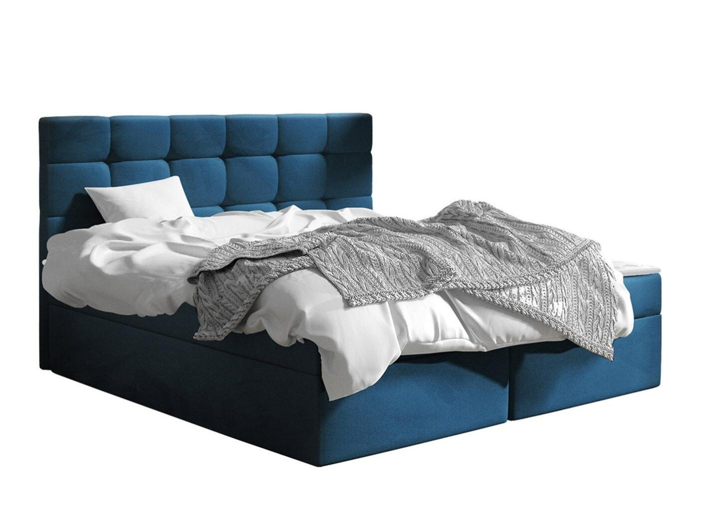 Letto continentale Miami 188, Continentale, Doppio, Blu, 180x200 ...