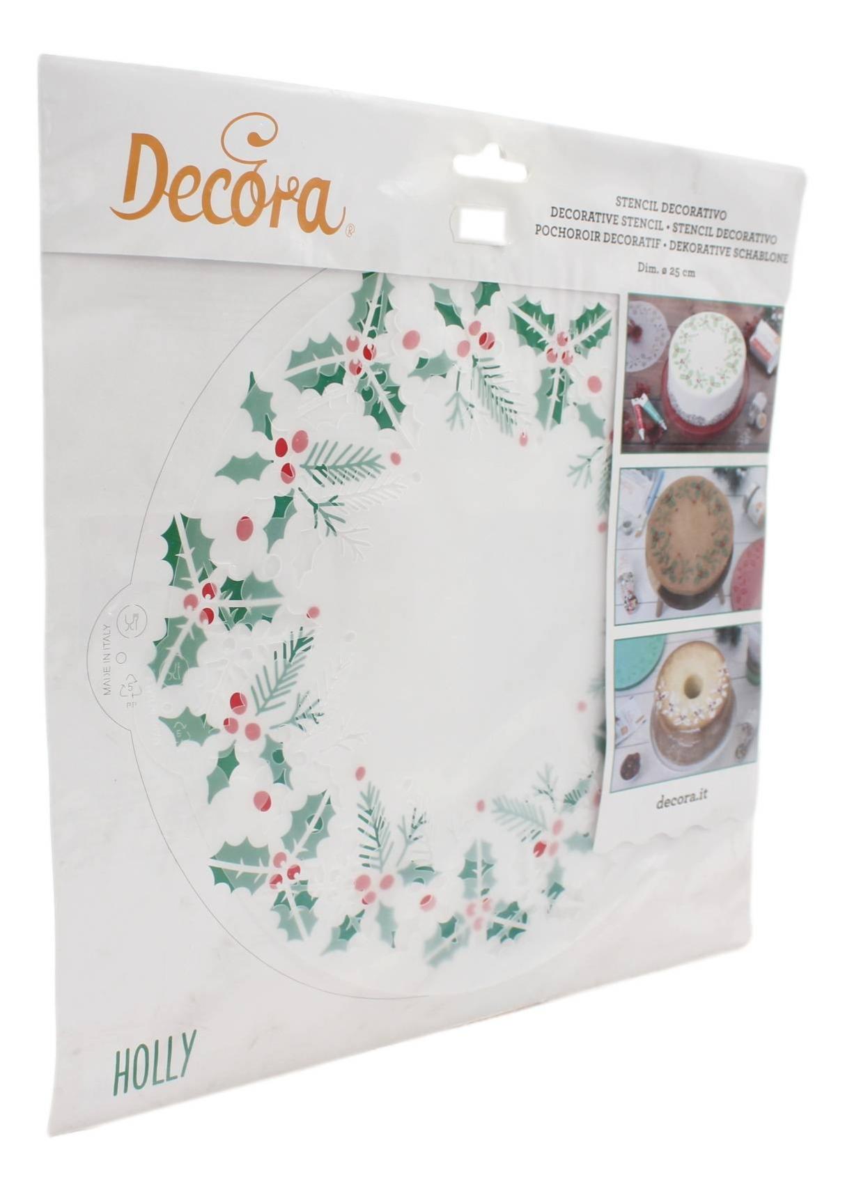 DECORA STENCIL DECORATIVO AGRIFOGLIO Ø 25 CM 1 PZ | Leroy Merlin