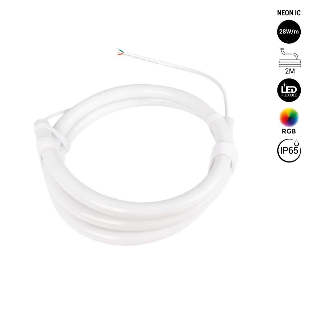 Neon LED flex RGB intelligente IC - 360º - Ø22mm - 2 metri - 12V DC ...
