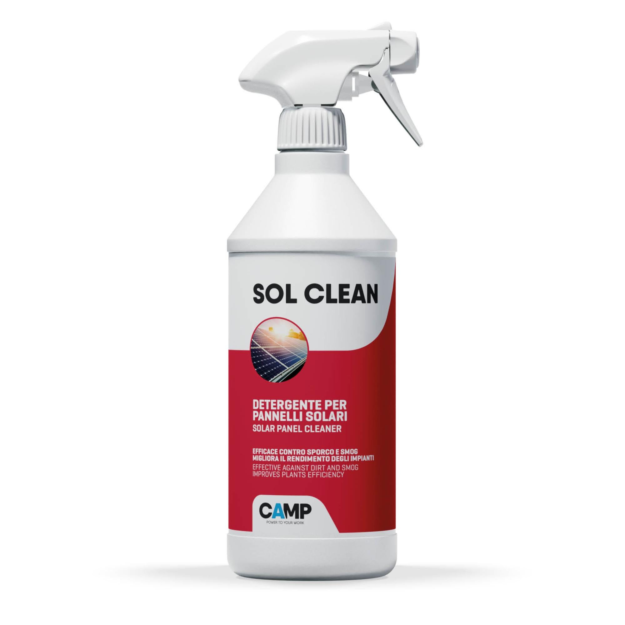 Camp Sol Clean Pronto all'Uso, Pulitore Pannelli Solari, 750 ml | Leroy ...