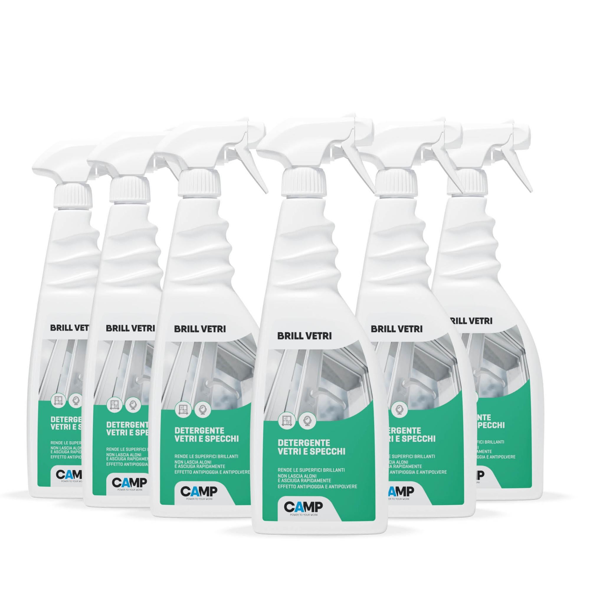 CAMP BRILL VETRI, Nettoyant vitres et miroirs, pack 6x750ml | Leroy Merlin