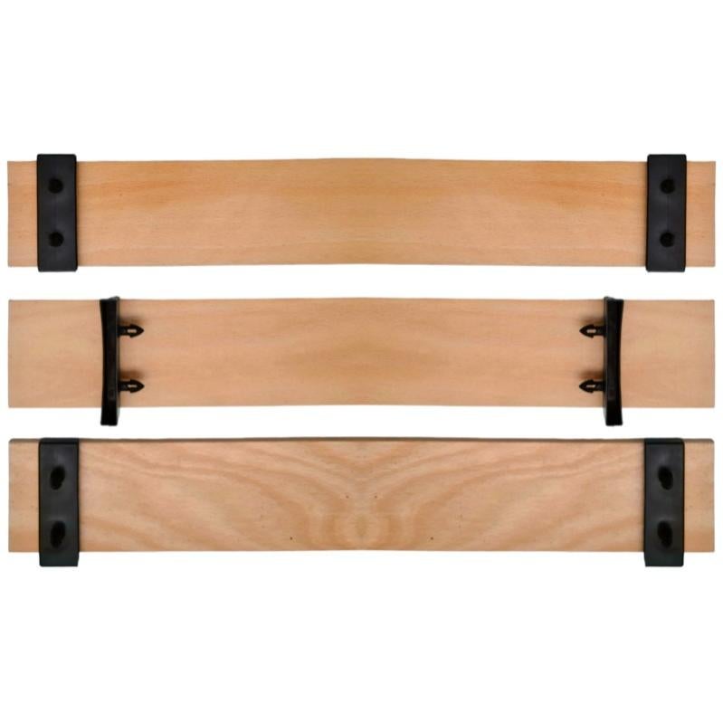 Lot de 3 lattes lit sommier 79 cm 790x80x8 mm avec 6 embouts 7 plis ...