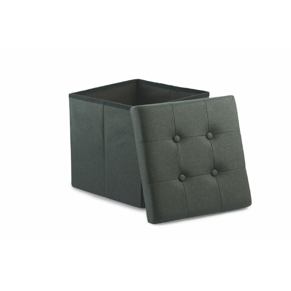 Pouf seduta contenitore multiuso con struttura in MDF rivestito in ...