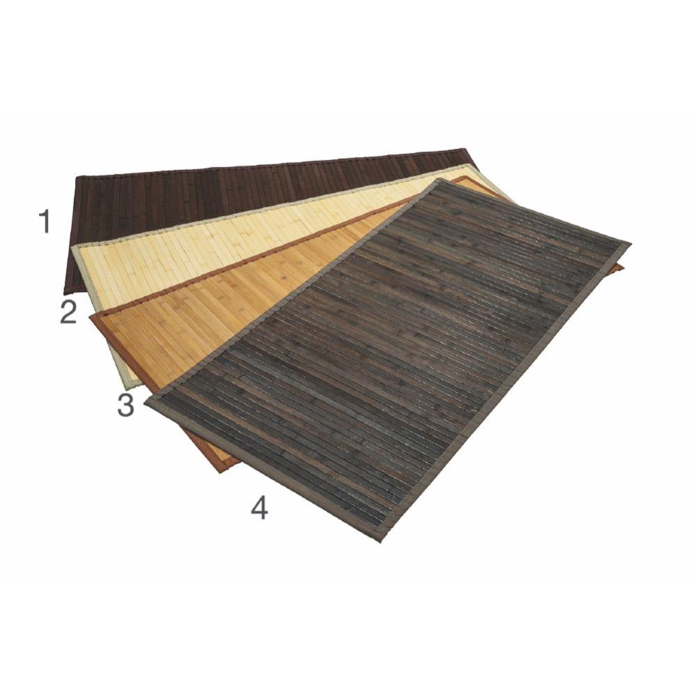 Tappeto stuoia in bamboo con fondo antiscivolo per arredo interno casa ...