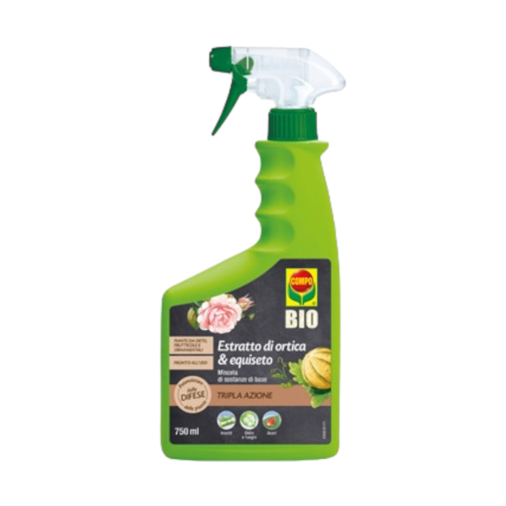 Insetticida spray 750 ml biologico con estratti di ortica ed equiseto ...