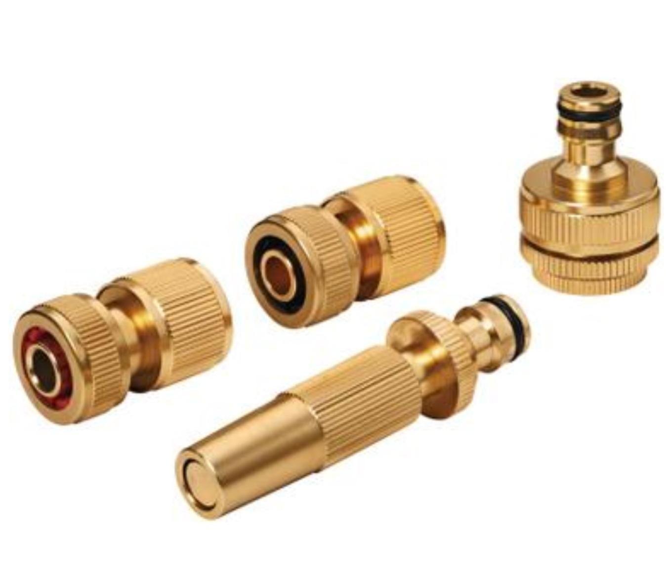 LUX TOOLS - 4 PEZZI - SET DI COLLEGAMENTO CON LANCIA PER IRRIGAZIONE ...