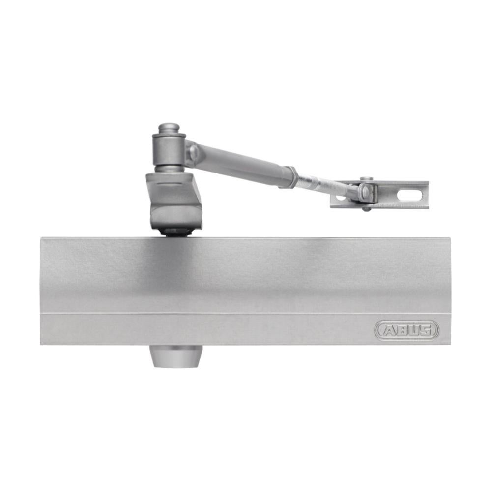 Ferme porte Alu ajustable 85kg max Argent Blister | Leroy Merlin