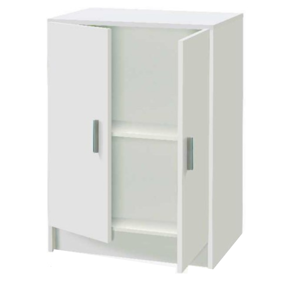 Mobile Salvaspazio Armadio 2 Ante 3 Ripani Multiuso in Legno MDF - Bianco | Leroy Merlin