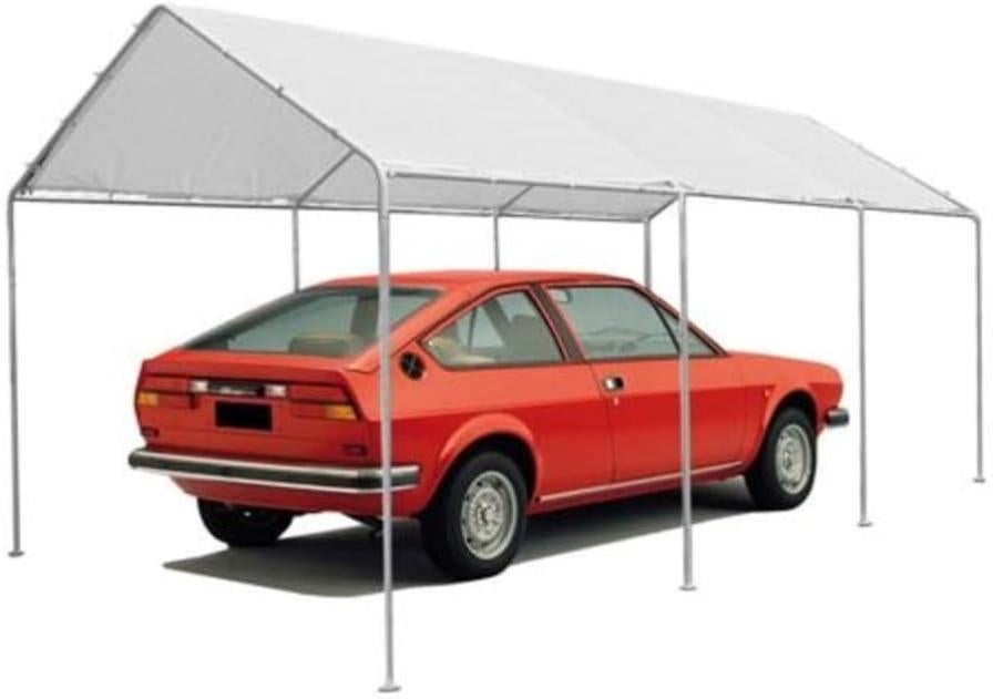 Gazebo Per Auto Garage Box Parcheggio Da Esterno 3x6MT In Acciaio ...