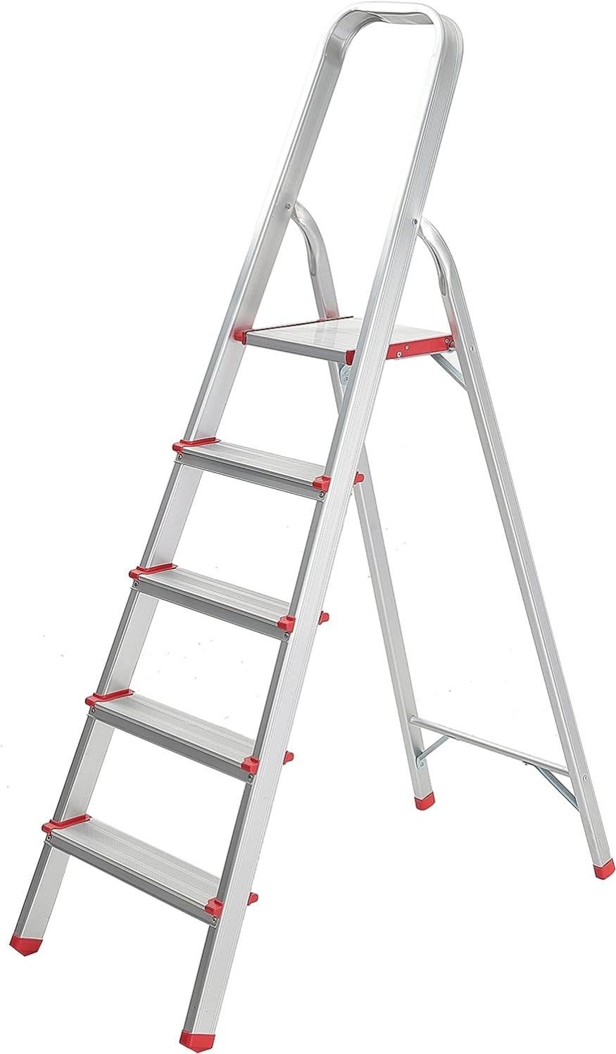 Scala Scaletta uso Domestico in Alluminio portata 150 kg (5 GRADINI ...