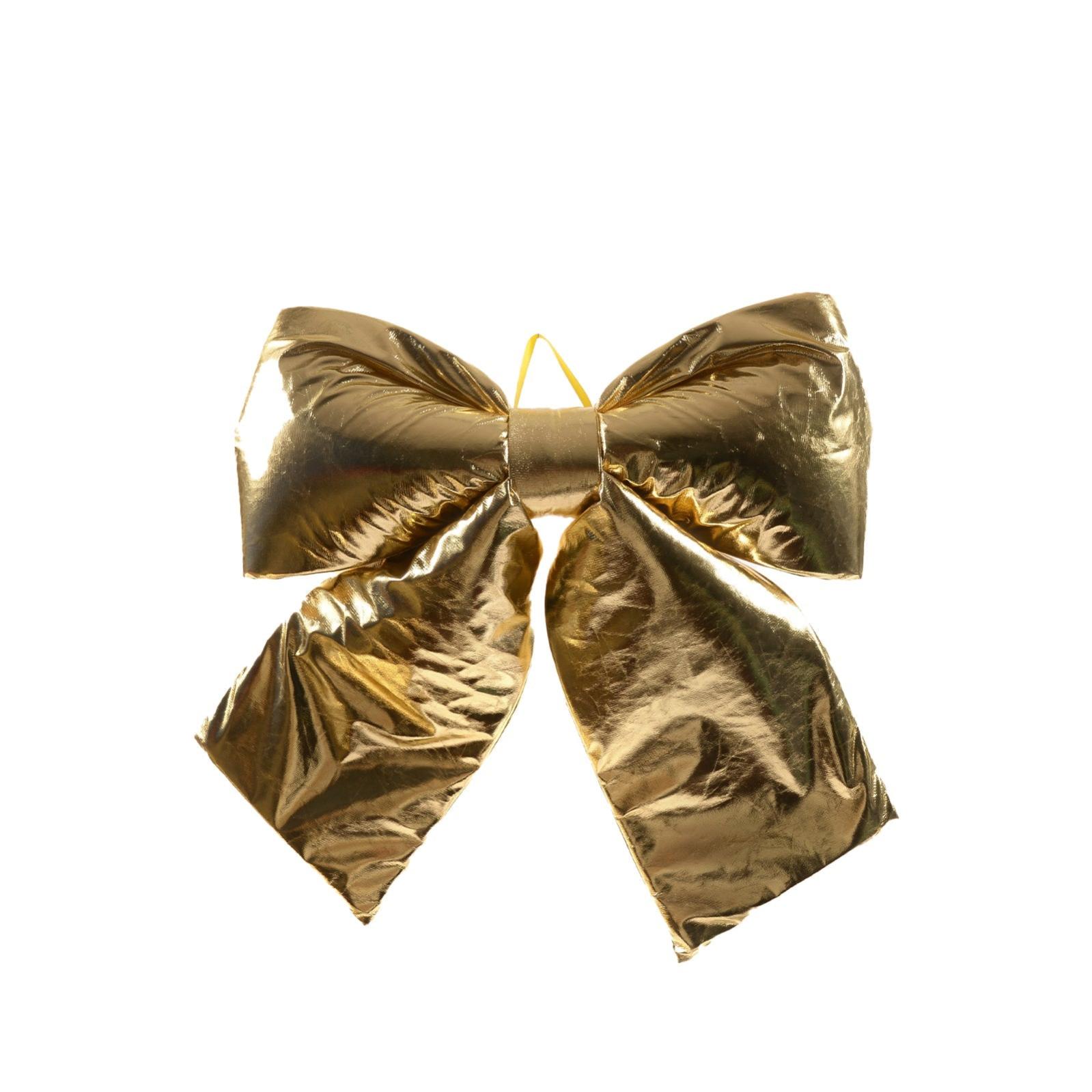 Fiocco Oro Metallizzato in tessuto decorazione natalizia per albero e ...