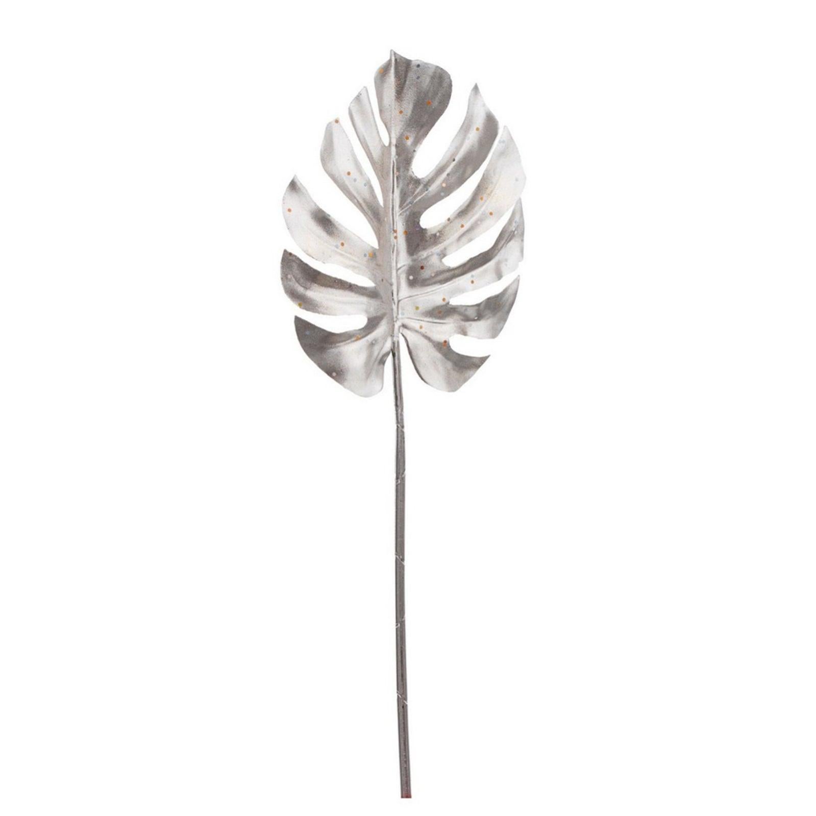 Ramo Filodendro "Stephany" per Decorazioni Natalizie Argento h 70 cm ...