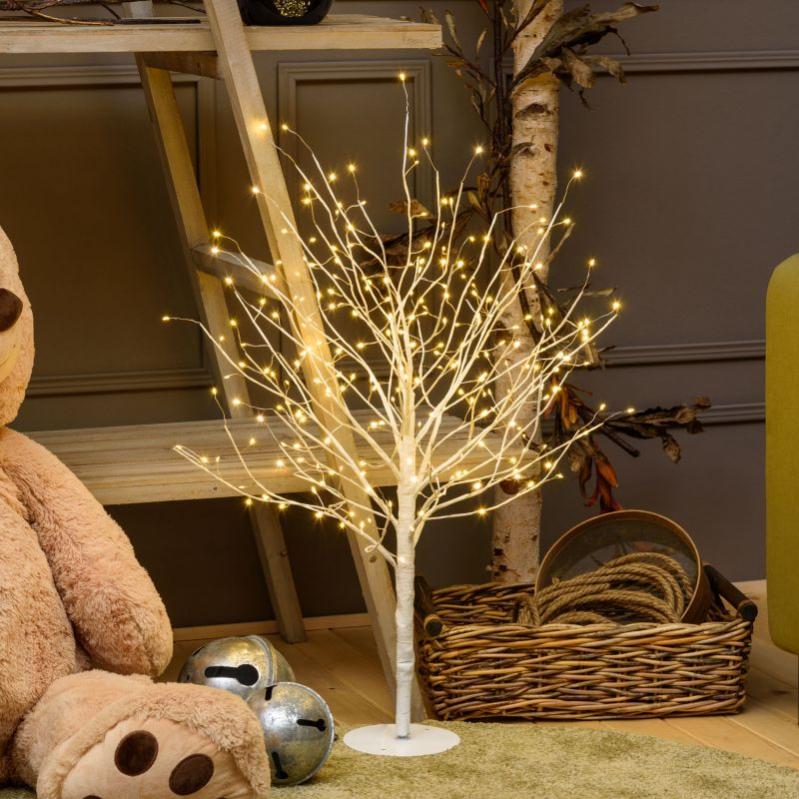 Albero luminoso "Leccio" decorazione natalizia a led luce calda con ...