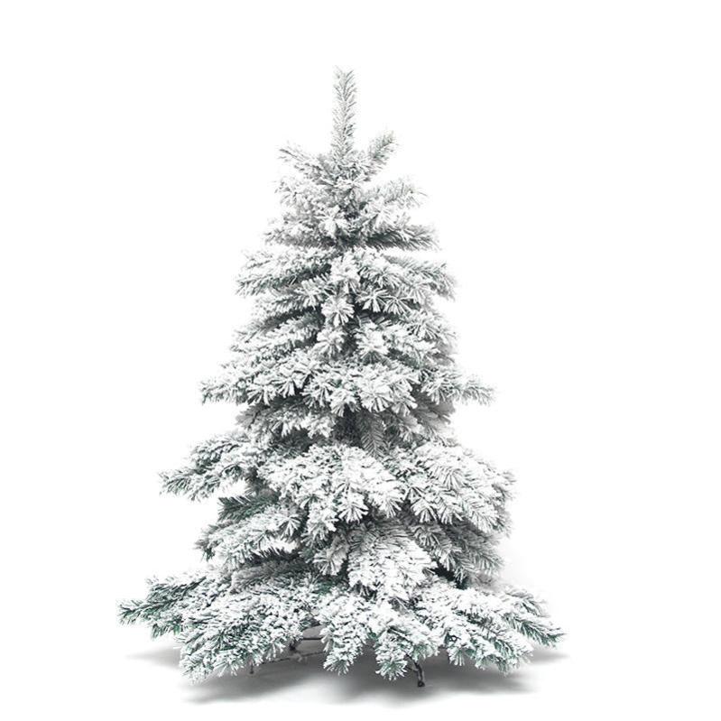 Albero di Natale "Chamonix" innevato in PP Effetto Aghi di Pino + PVC ...