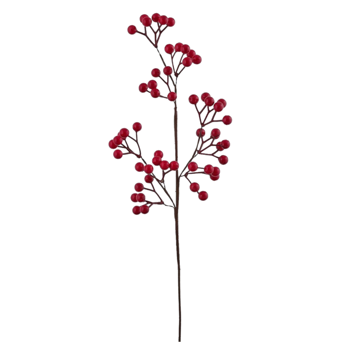 Ramo decorativo artificiale "Ilex Bliss" con bacche, color rosso, 58 cm ...