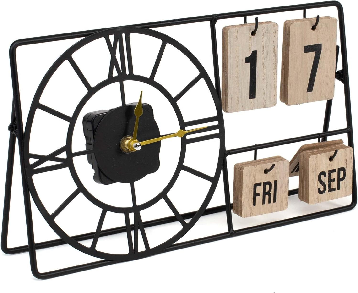 Calendario in legno con orologio | Leroy Merlin