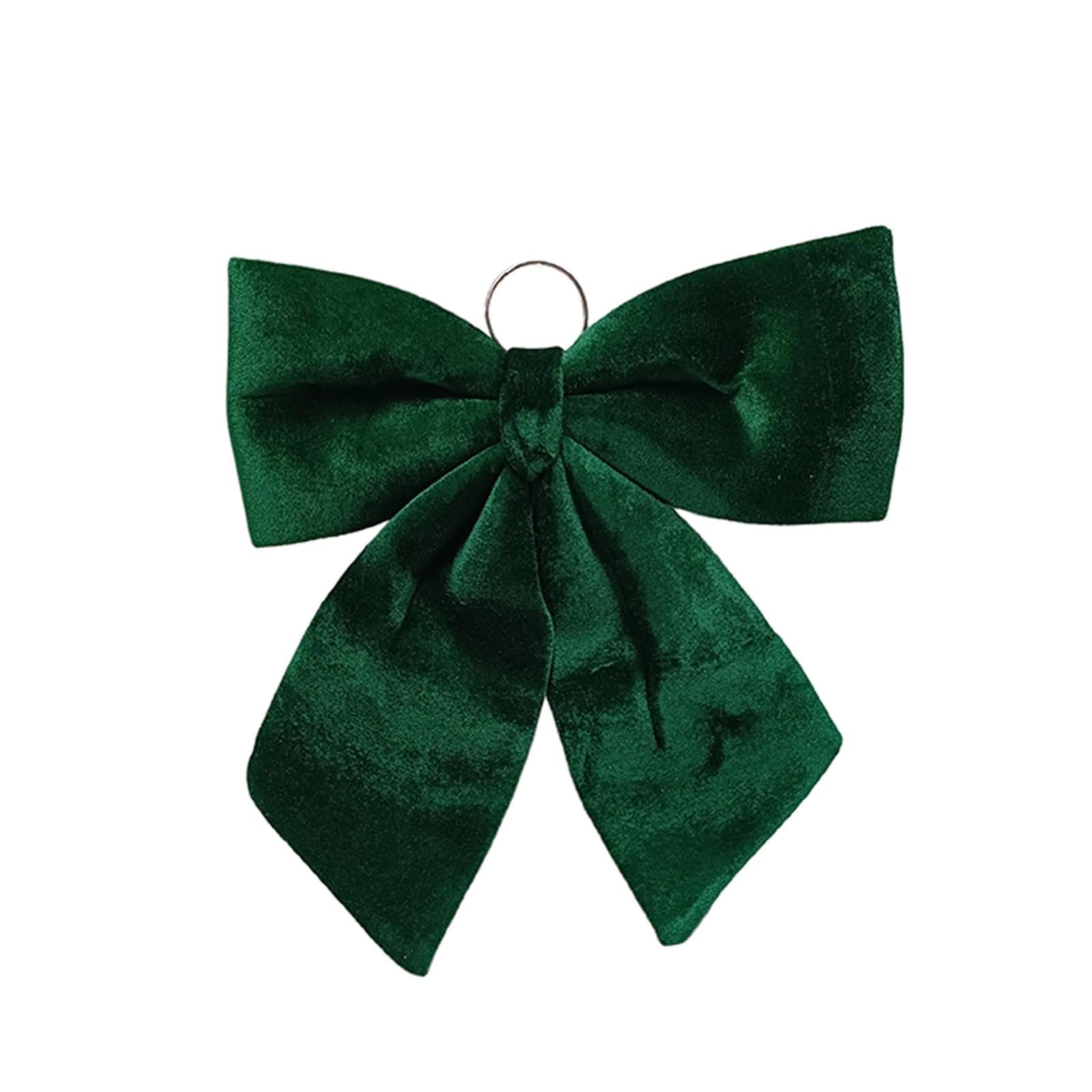 Fiocco Verde Scuro in velluto imbottito decorazione natalizia per ...
