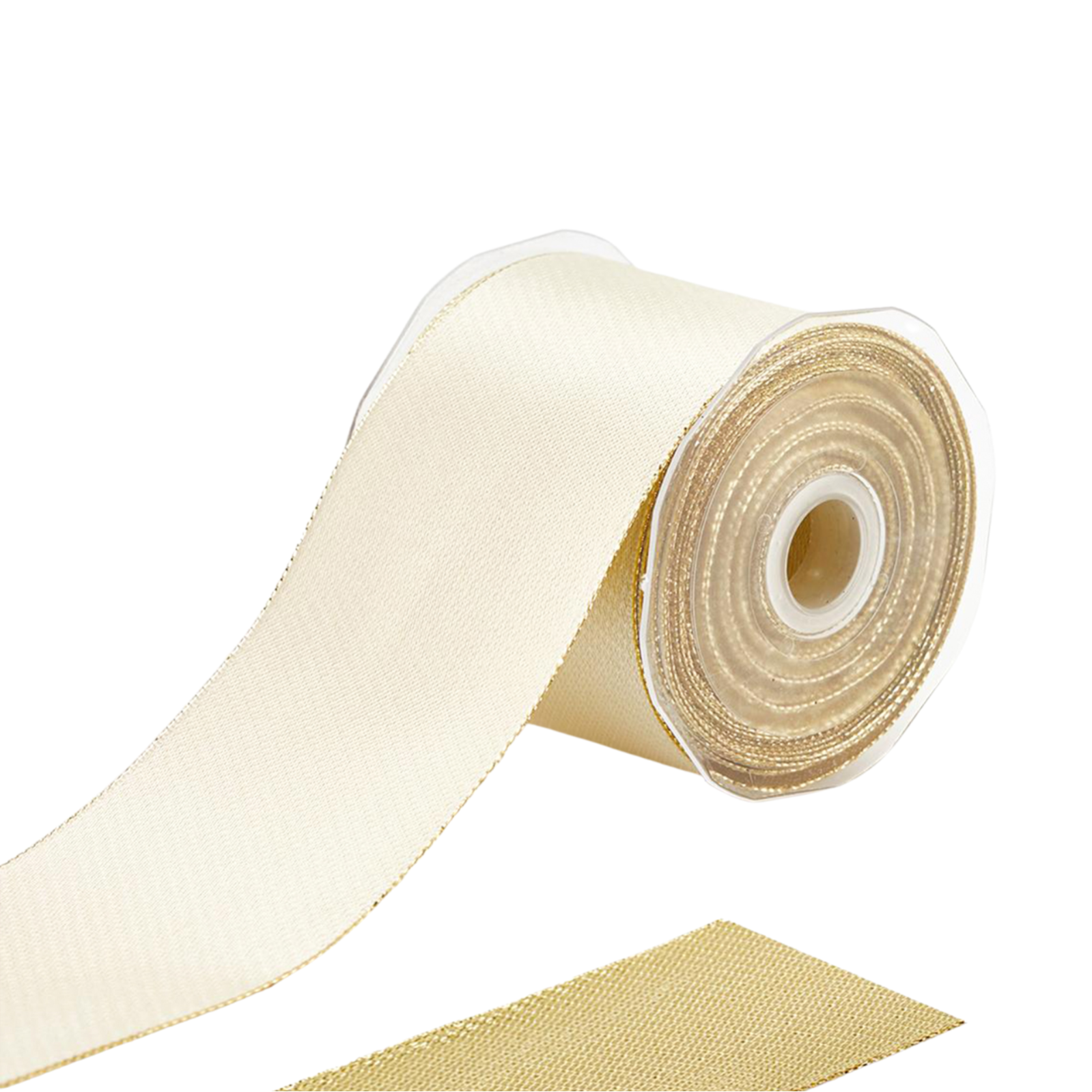 Ruban classique bicolore dos doré 60 mm x 10 m pour décorations et ...