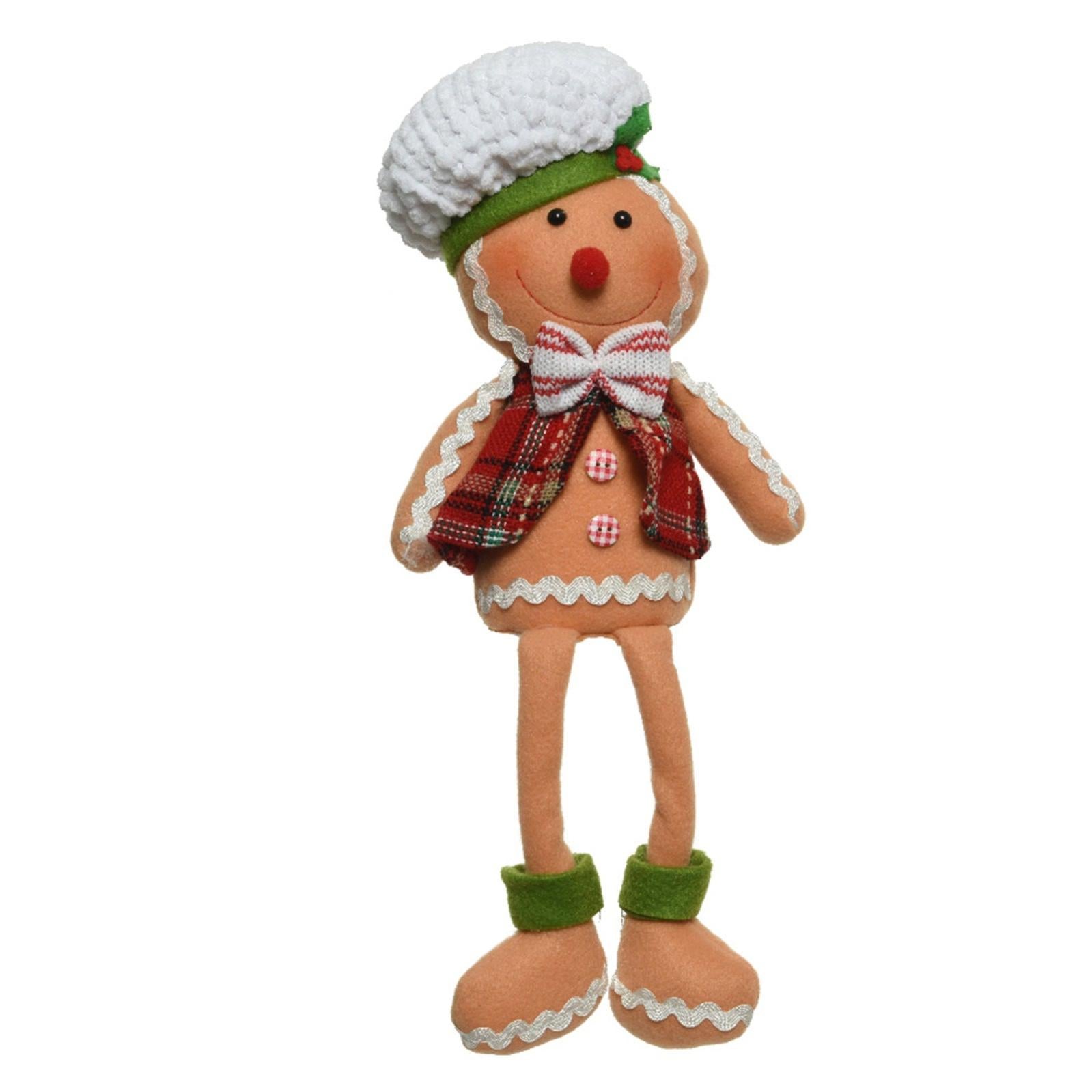 Statuetta pupazzi coppia di omini di pan di zenzero in poliestere ...
