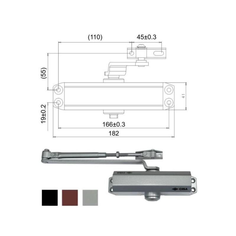 Chiudiporta Aerodinamico All 60460-03-0-97 Cisa | Leroy Merlin