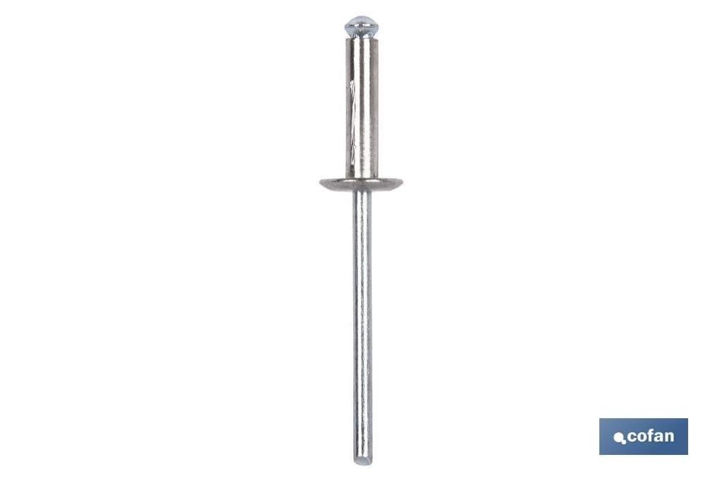 REMACHE FLOR CABEZA ANCHA 4,0 x 20 mm | Leroy Merlin