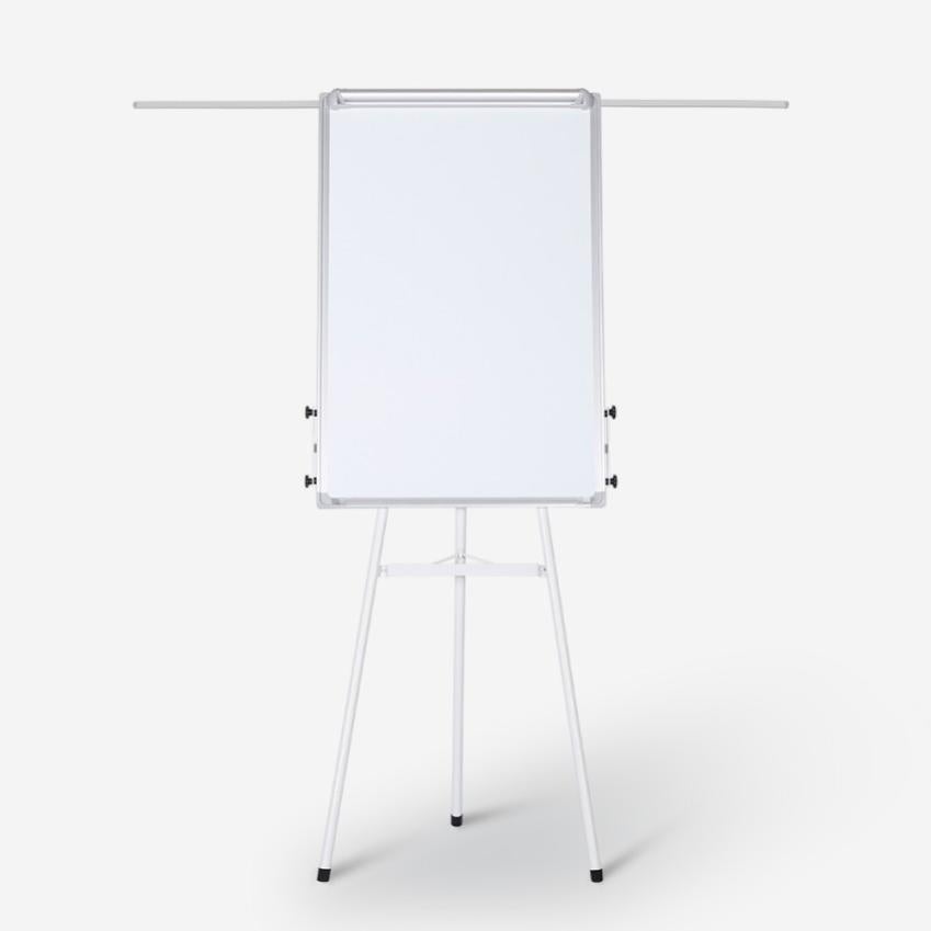 Lavagna magnetica bianca 90x70cm estensibile con cavalletto e blocco ...
